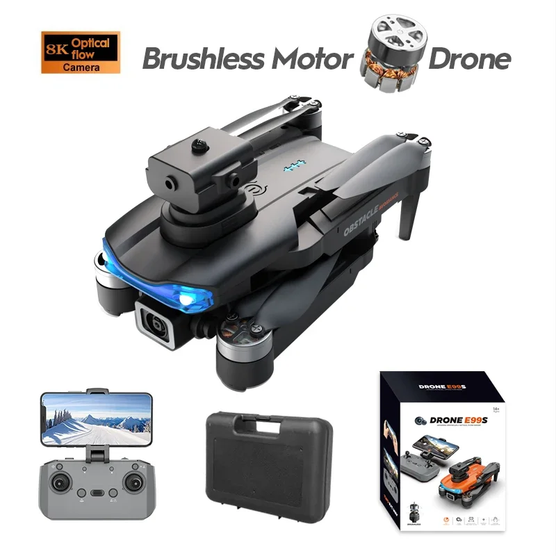 New E99 Drone 5g Wifi Fpv Brushless Motor Gps Return 360 Laser Obstacle