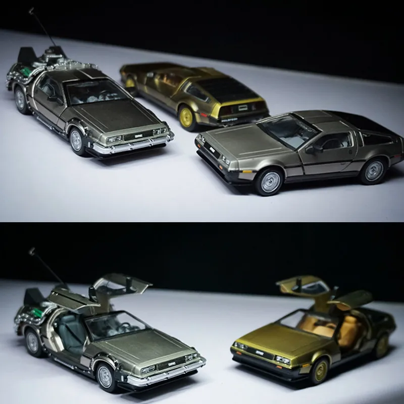 1:43 Scale Model Diecast DeLorean DMC 12 Car Metal Toy Back To The ...