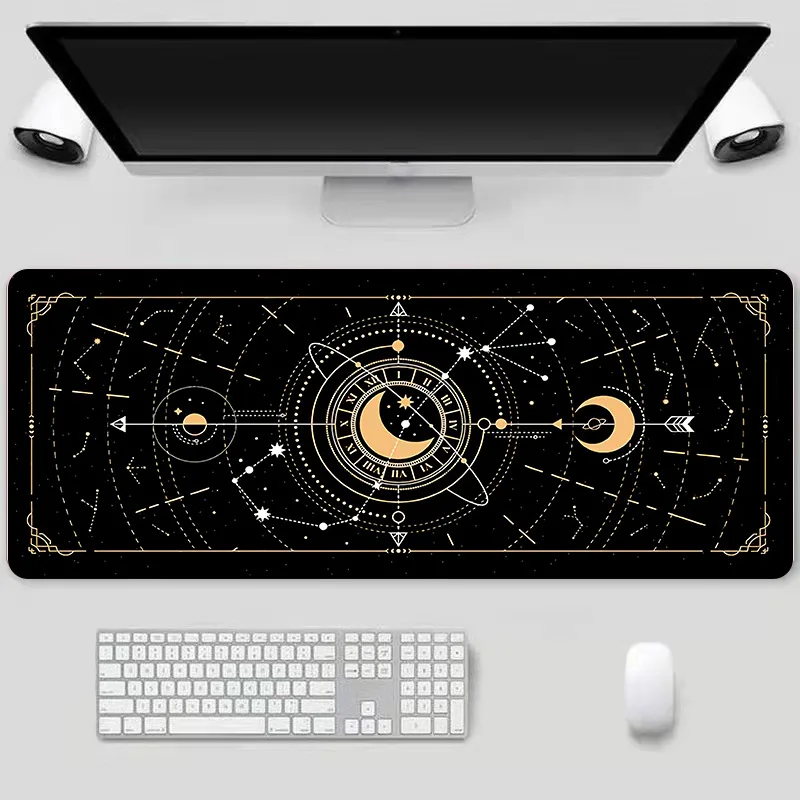Art Computer Mouse Pad Gaming Mousepad Magic Star Moon Large 600x300 ...