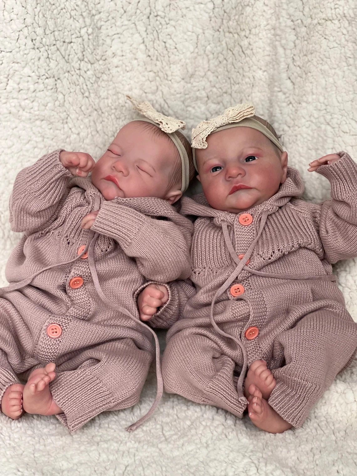 Npk19 – Poupée De Bébé Reborn, Déjà Peinte, Pouces, Jumeaux, Levi ...