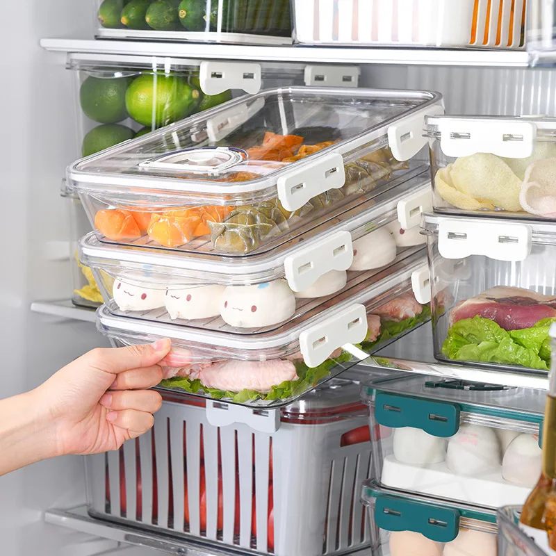 New Sealed Refrigerator Storage Box Fresh Food grade Freezer Special ...