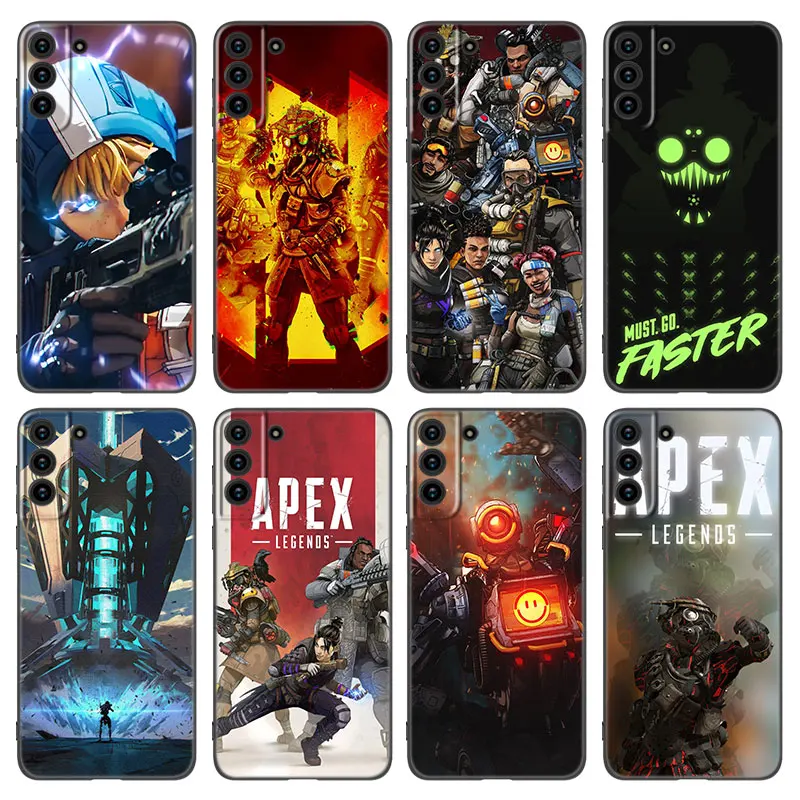 Apex Legends 게임 휴대폰 케이스, 삼성 갤럭시 S21 S20 FE S22 울트라 S10 라이트 S9 S8 플러스 S7 에지 S10E 소프트 TPU 블랙 커버 ...