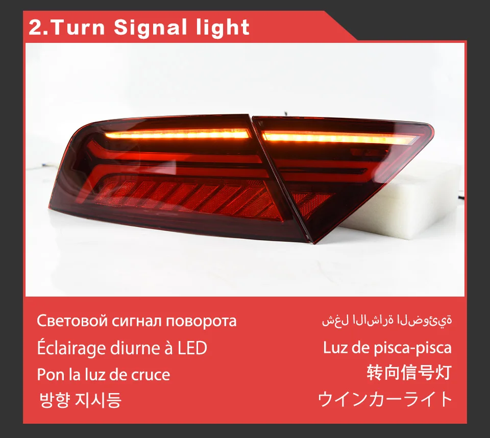 Audi A7 Tail Lights 2011-2018 RS7 LED Tail Light Rear lamp light DRL ...