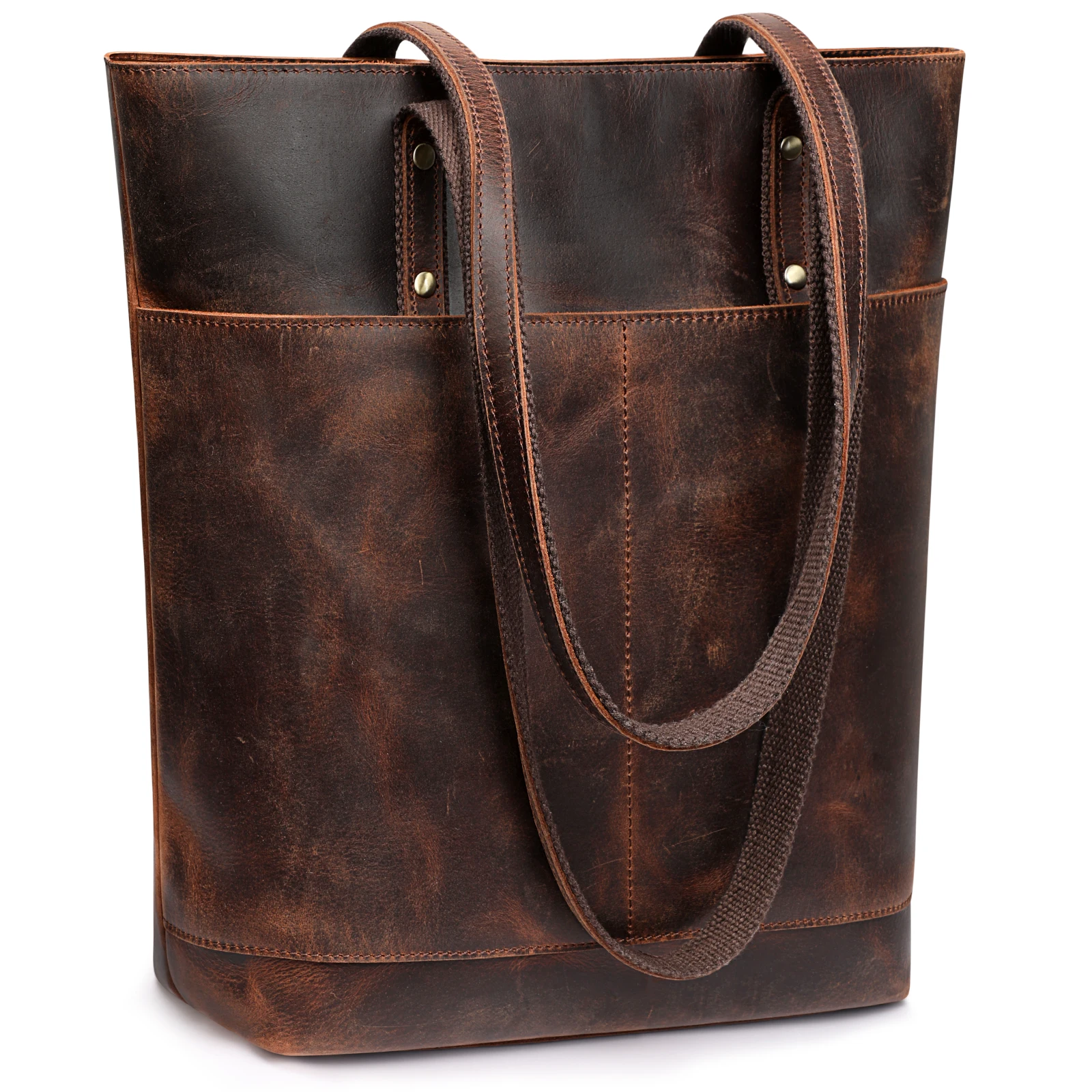 S-ZONE-Medium-Women-Genuine-Leather-Tote-Bag-Ladies-Shoulder-Purse ...