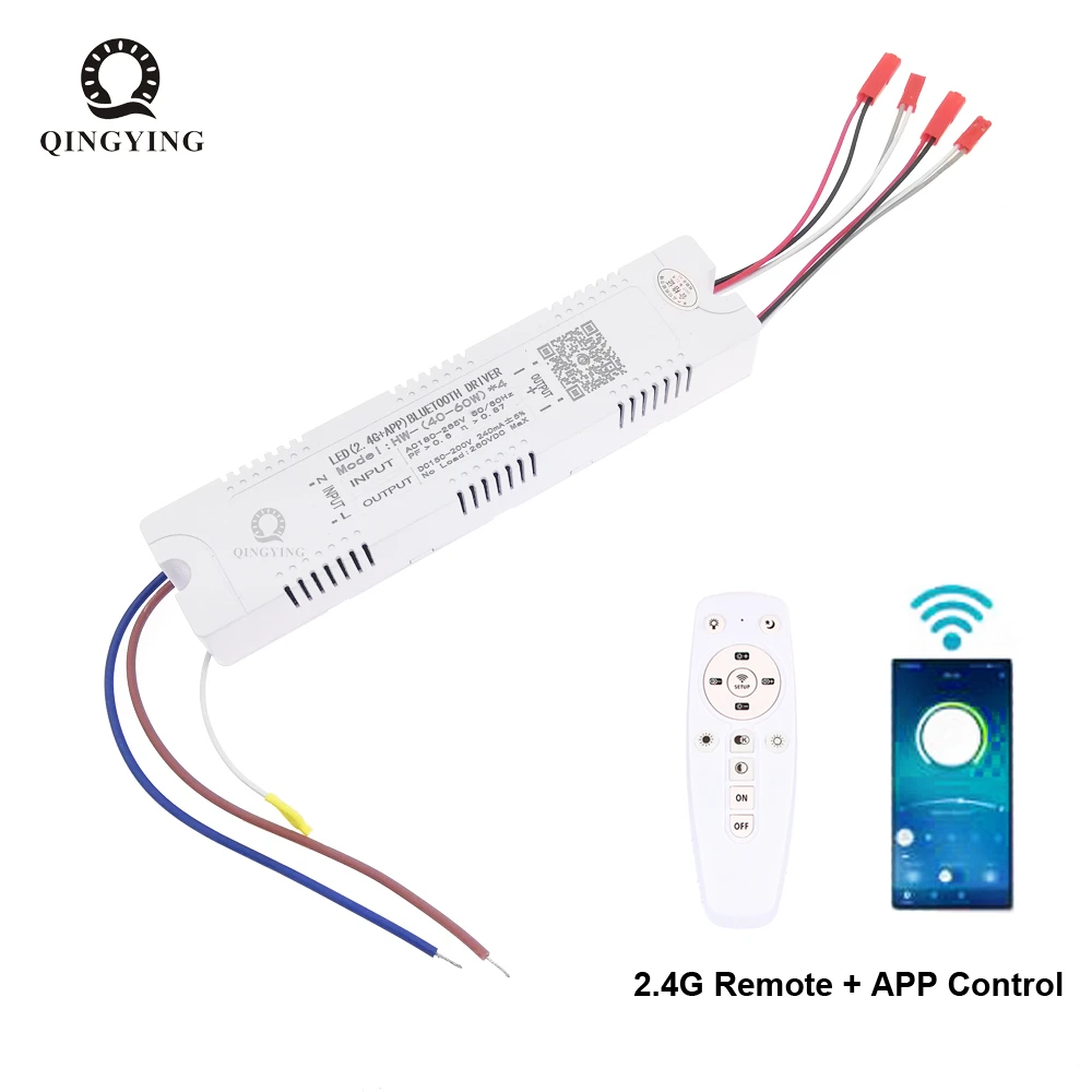 2.4G Intelligent LED Driver 30W 40W 50W 60W Remote Control Power Supply ...