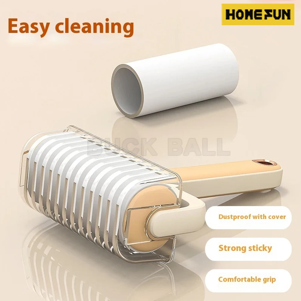Sticky-Silicone-Dust-Wiper-Clothes-Hair-Pet-Hair-Sticky-Roller-Handheld ...