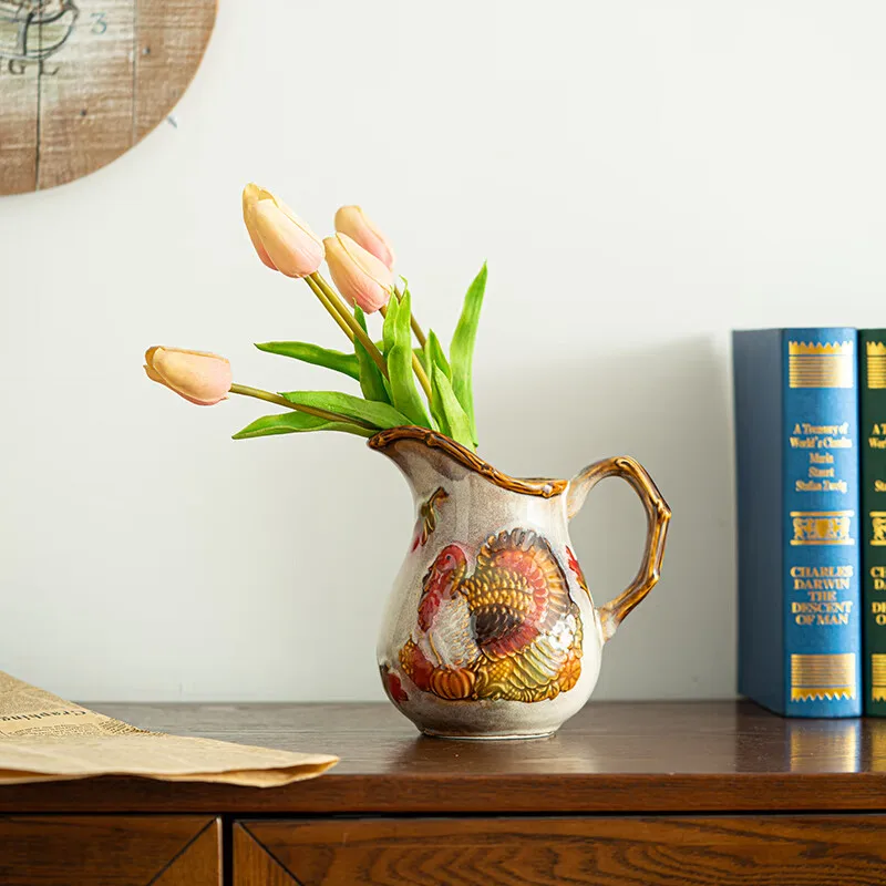 SUSHI-CERAMICS-Turkey-Thanksgiving-Tea-Pot-Water-Pots-Ceramic-Vase ...