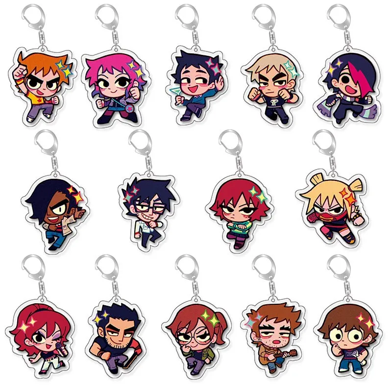 Anime Scott Pilgrim 6cm Ramona Flowers Kim Pine Ramona Flowers Keychain ...