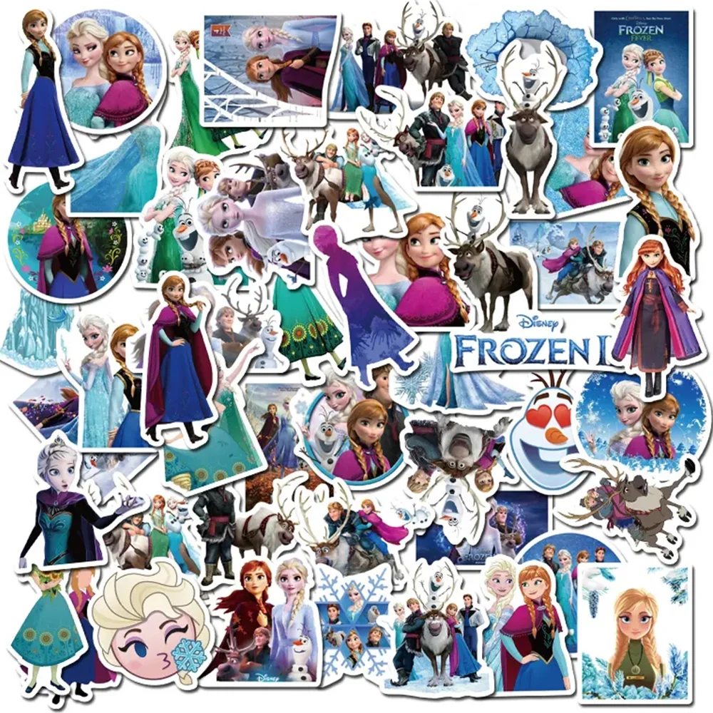 10-30-50pcs-Disney-Cute-Anime-Frozen-Cartoon-Stickers-Elsa-Princess ...