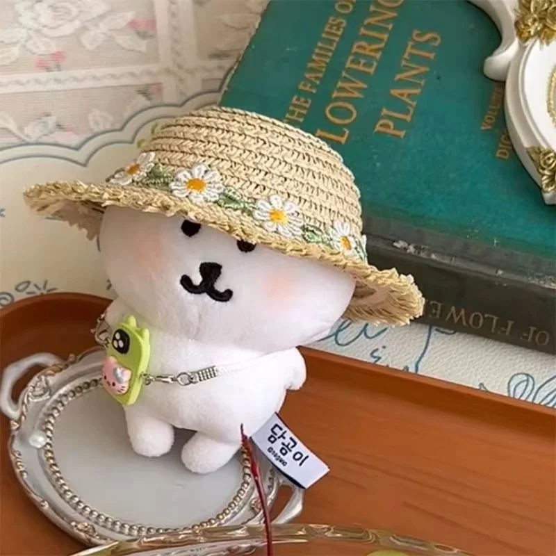 Cute Cotton Daisy Straw Hat Head Cover For 10/13cm Dolls Joke Bear ...