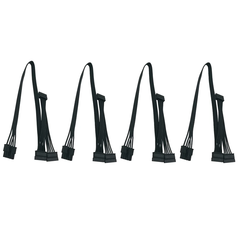 4-Pcs-5Pin-To-3-Port-SATA-Peripheral-Power-Supply-Cable-For-Enermax ...