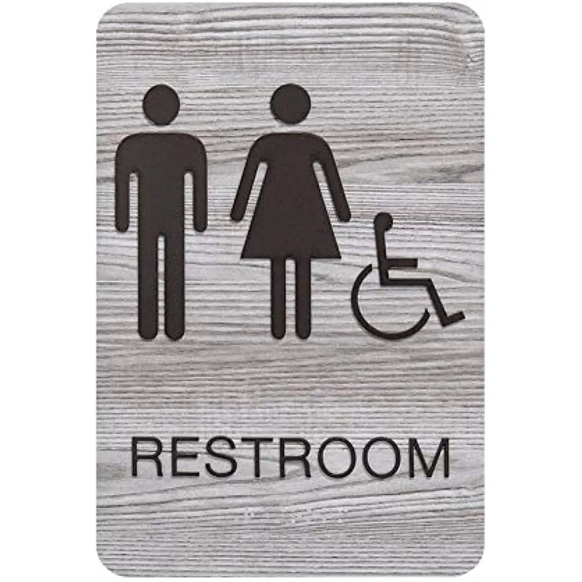 Restroom Sign，Modern Chic Bathroom Sign With，Toilet Signs for Men And ...