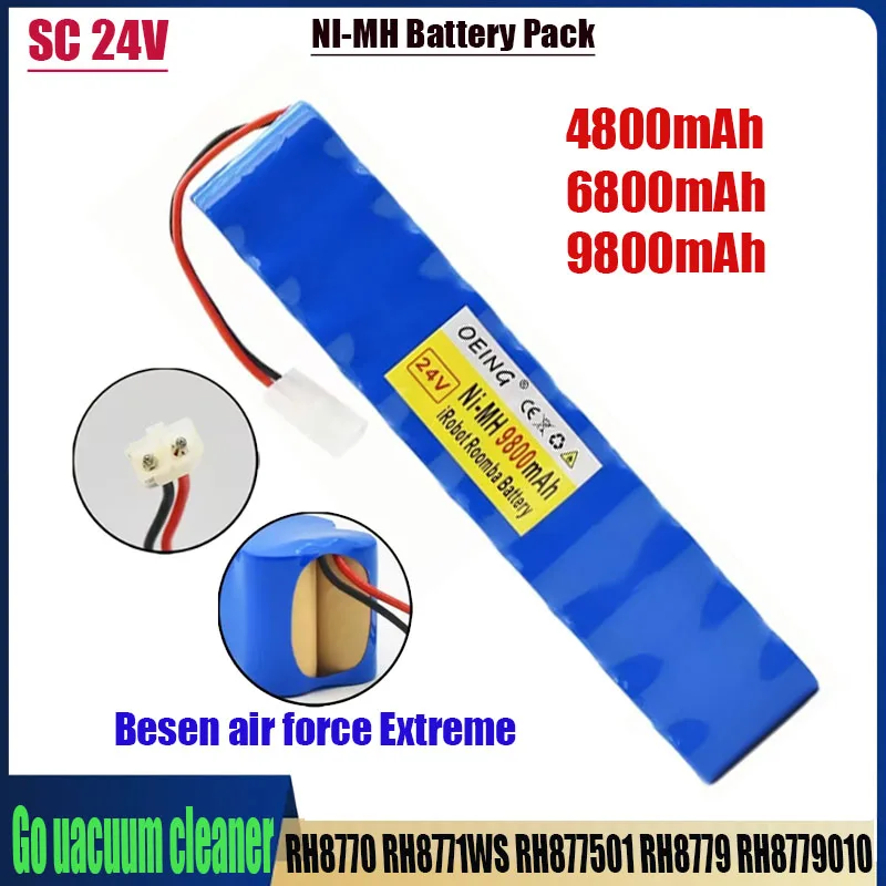 New-SC24V-9800mAh-Rowenta-Ni-MH-Battery-Pack-CD-Vacuum-Cleaner-Bethan ...