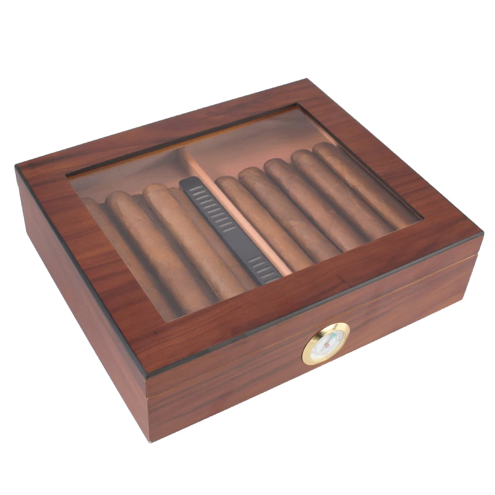 Portable-Cigar-Humidor-Case-Cedar-Wood-With-Hygrometer-Humidifier ...