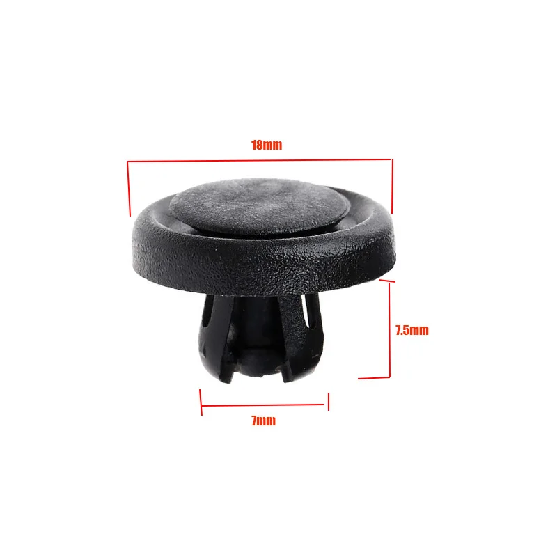 50Pc Car Front Fender Clip Retainer Plastic Rivet Fastener For Toyota ...