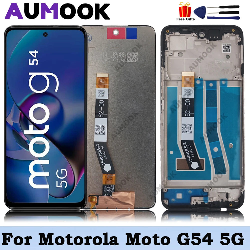 6.5" For Motorola Moto G54 LCD Display With Frame Touch Screen ...