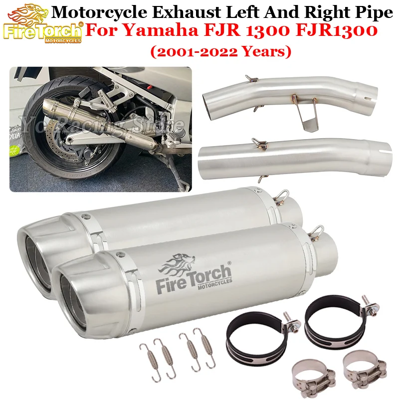Slip-On-For-Yamaha-FJR-1300-FJR1300-2001-2022-Motorcycle-Exhaust-Left ...