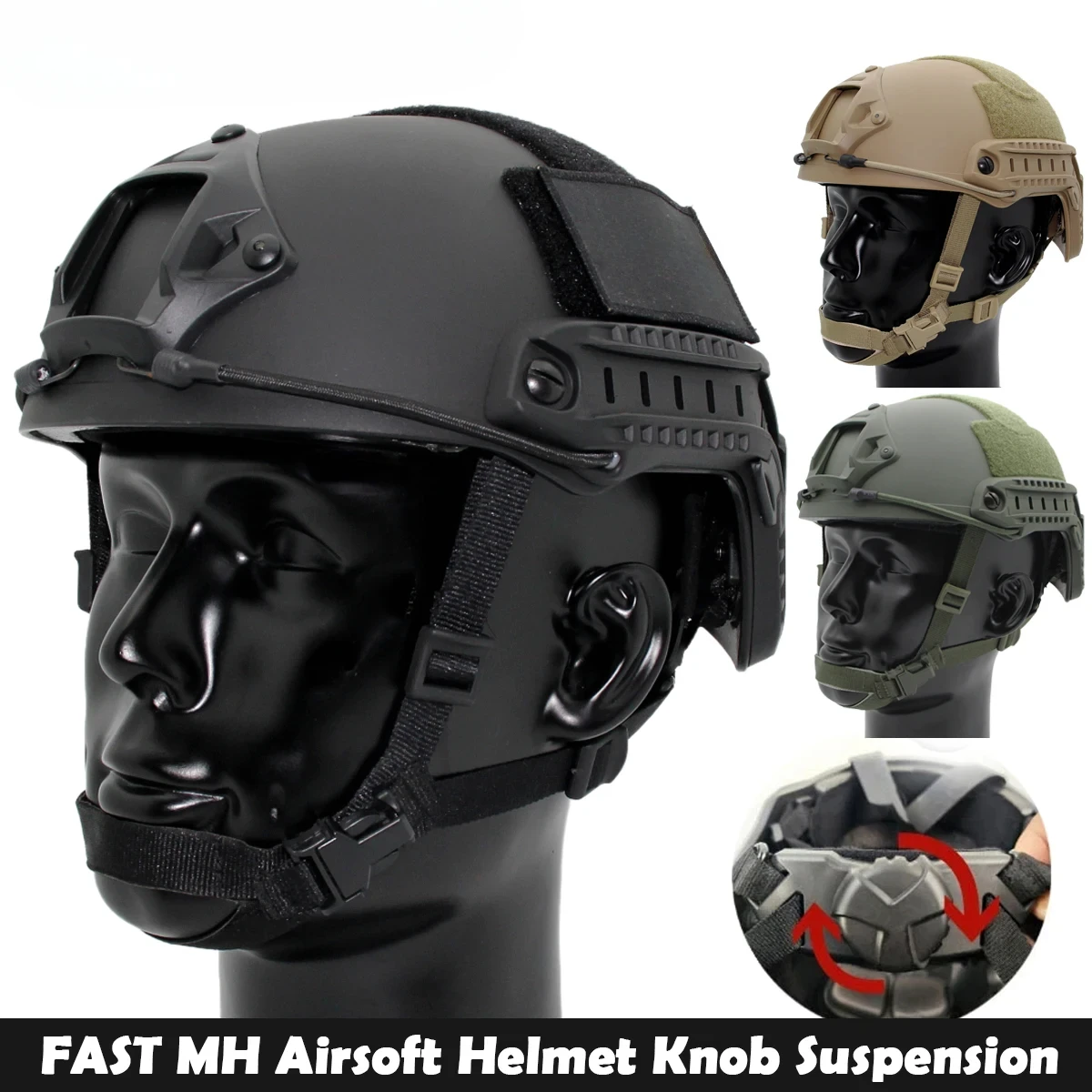 Adjustable Protective Helmet Airsoft & Paintball Fast Helmet ...