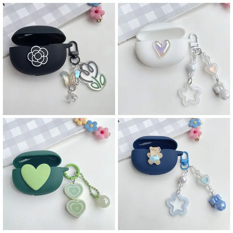 Capa-de-silicone-para-fone-de-ouvido-caso-com-desenhos-animados-flor ...