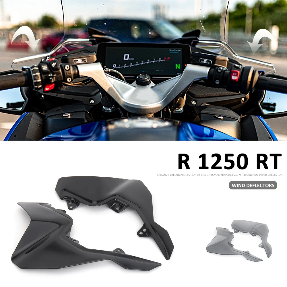 Motorcycle Side Windscreen Handshield Windproof Shield Wind Deflector ...