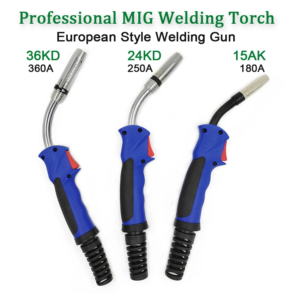 Professional 15AK 24KD 36KD Torch MIG Torch European Style Welding Gun ...