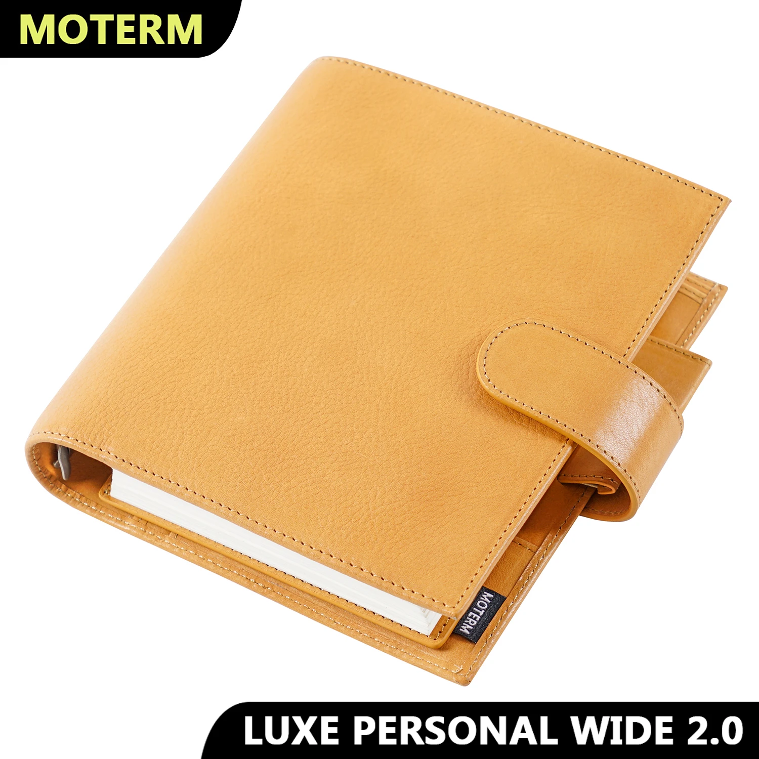 Moterm Full Grain Vegetable Tanned Leather Personal Wide Size Luxe 2.0 ...