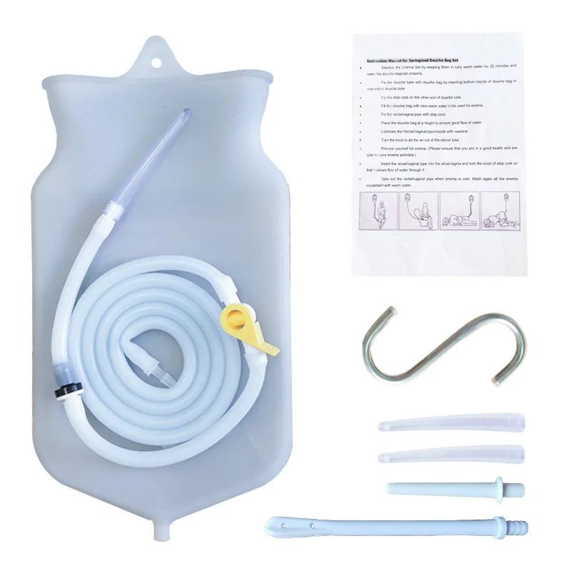 Reusable-Enema-Anal-Bag-Kit-Silicone-Cleansing-Enteroclysm-Detoxified ...