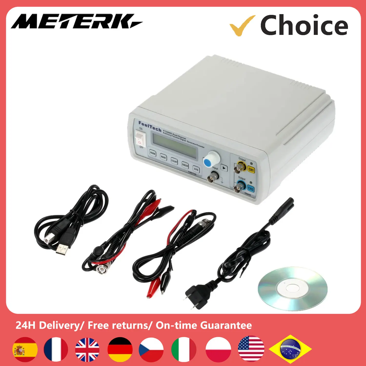 Digital DDS Function Generator Dual-channel 12Bits 250MSa/s Sine Wave ...