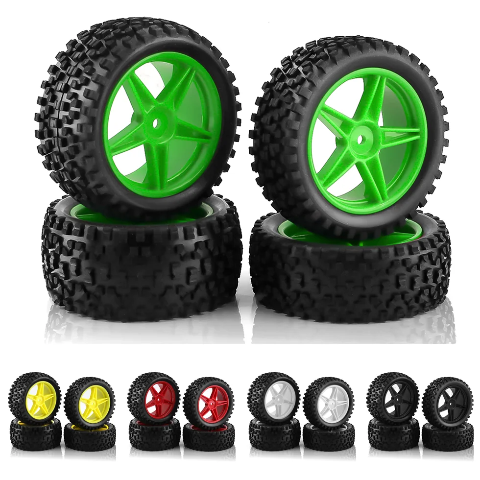 4pcs 87mm Tire Wheel Tyre for Wltoys 144001 144010 124007 124017 124019 ...