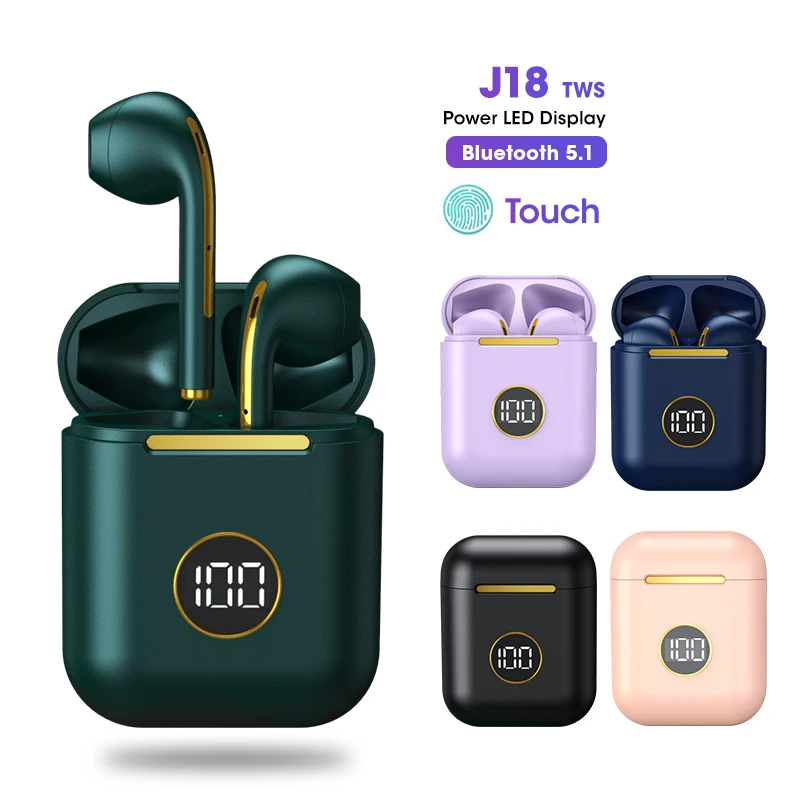 J18 Tws Bluetooth Headphones Earbuds Ear | J18 Tws Bluetooth Headphones ...