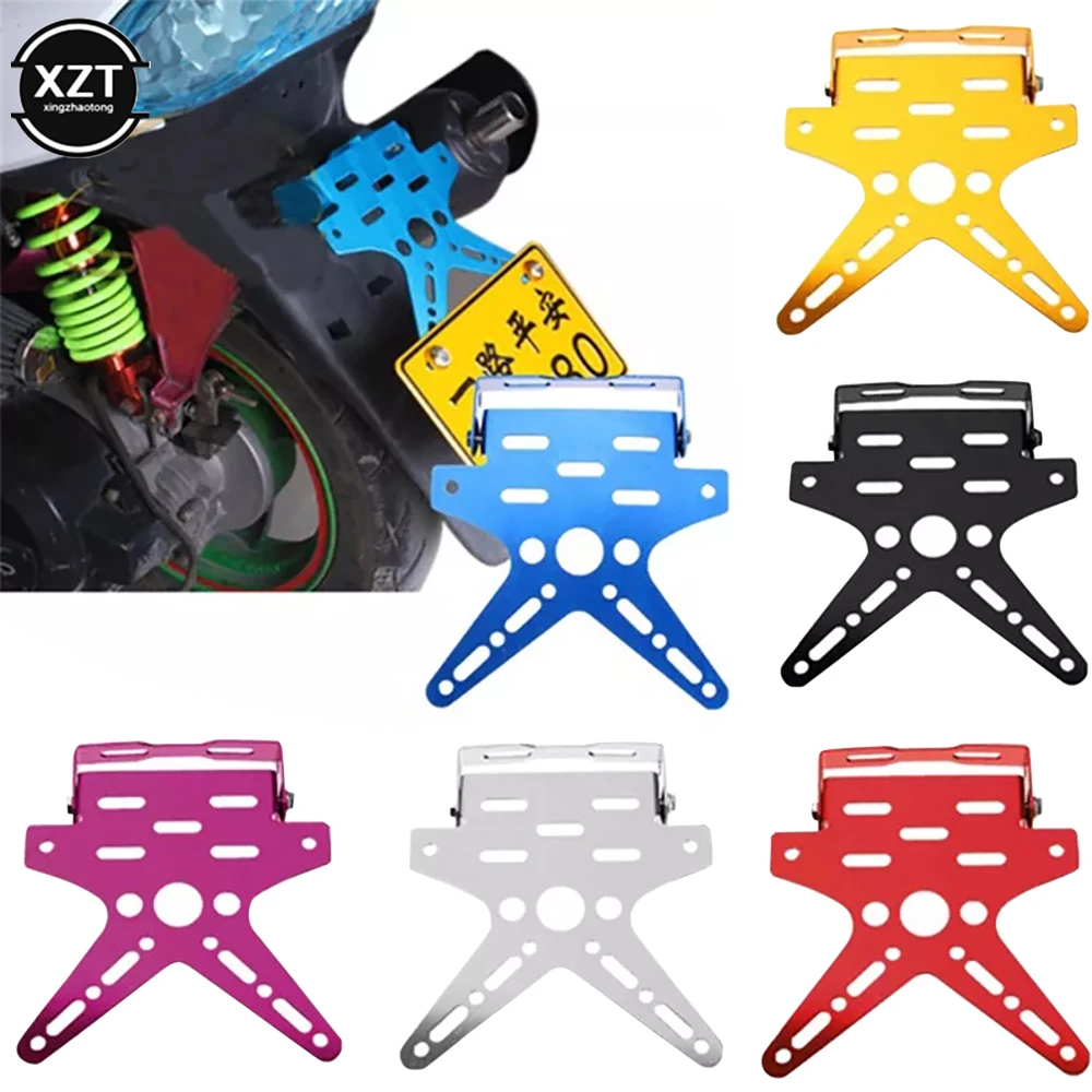 Universal-Alloy-Motorcycle-License-Plate-Holder-Mount-Bracket-Aluminum ...