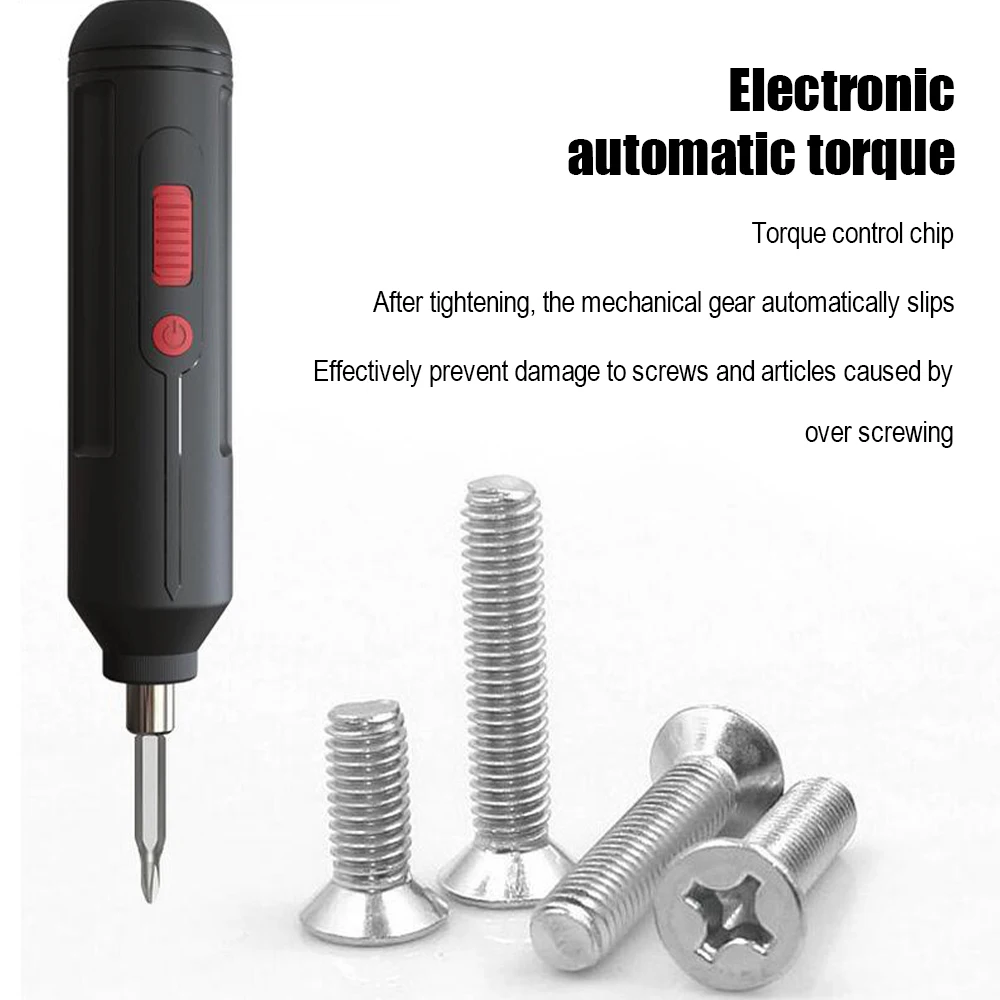 Mini Electric Screwdriver Battery Rechargeable Cordless Screwdriver ...