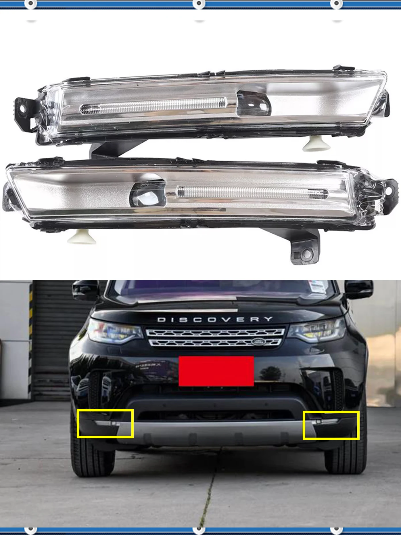 Fog Lamp LED DRL Fog Light Front Bumper Intake Headlights Cover For ...