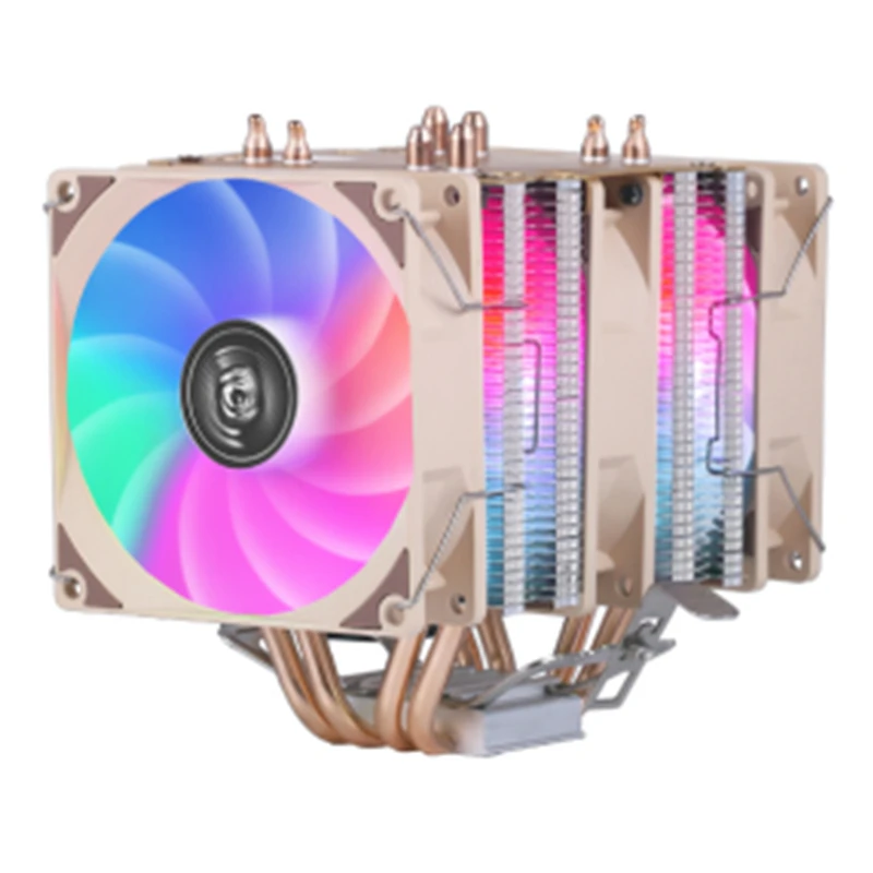 Computer-PWM-4-Copper-Tube-Heat-Sink-Fan-Twin-Tower-Type-PC-Air-Cooled ...