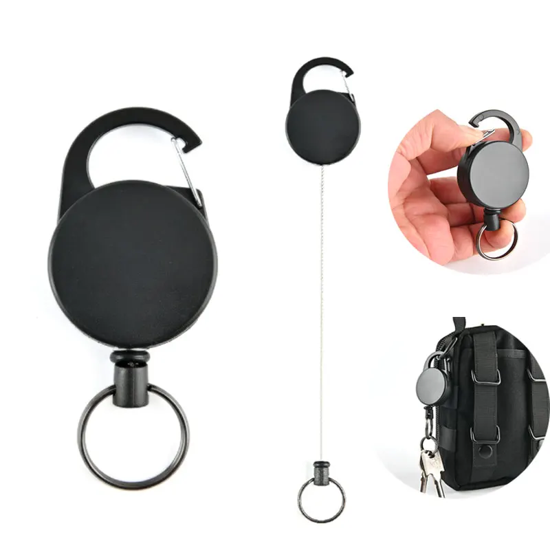 Heavy-Duty-Retractable-Key-Chain-Anti-theft-Keychain-with-Carabiner-Max ...