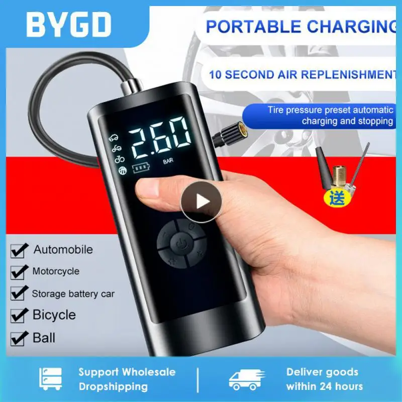 6000mAh-Mini-Car-Air-Compressor-260PSI-Portable-Tire-Inflator-Wireless ...