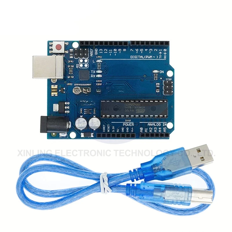 UNO-R3-Development-Board-Vers-o-Oficial-M-dulo-ATmega328P-MCU-16U2 ...