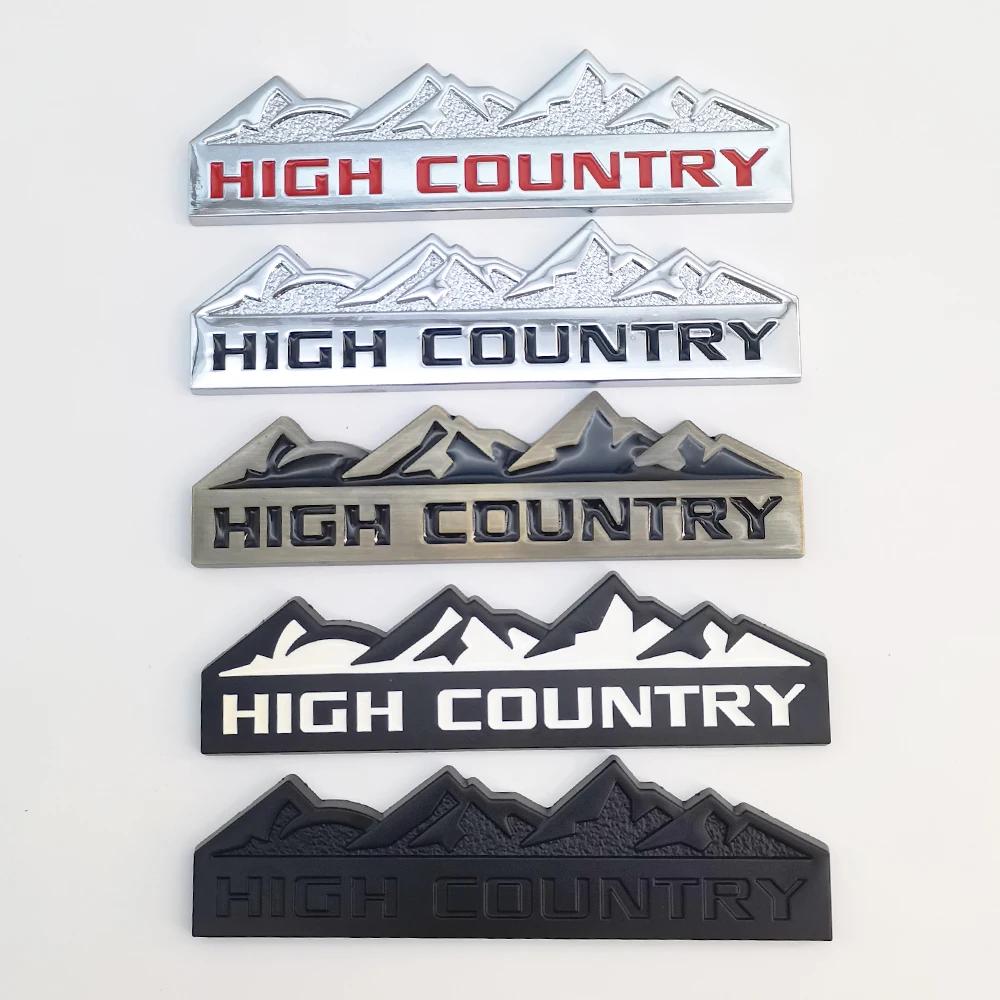 3D Metal HIGH COUNTRY Emblem Badge Alloy Decoration Grille Sticker Car ...