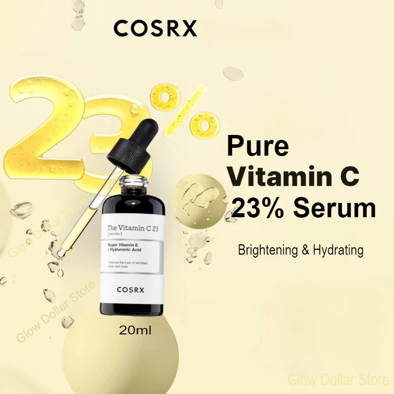 Cosrx vitamina c pura 23% soro vitamina e ácido hialurônico, brilho e ...