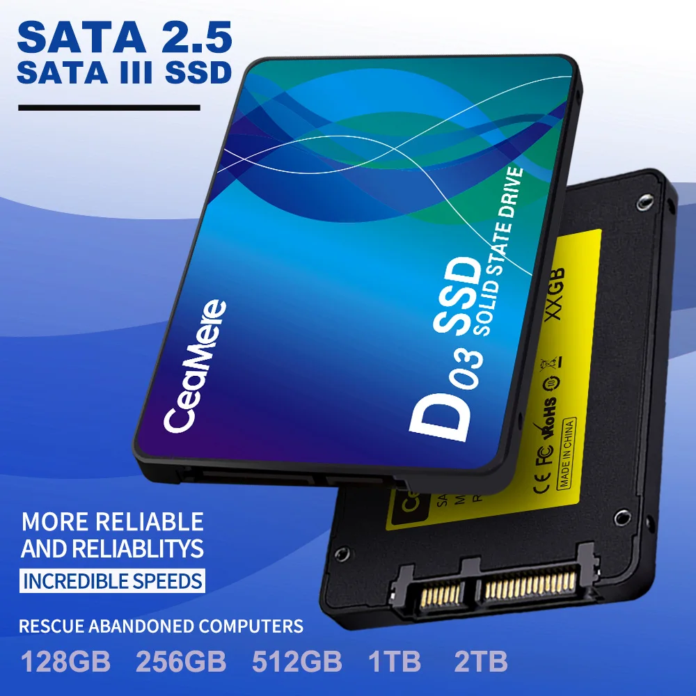 CeaMere 5 pcs SSD 2.5 SSD 256GB 512GB 960GB 1TB 2TB 4TB For PC Hard ...