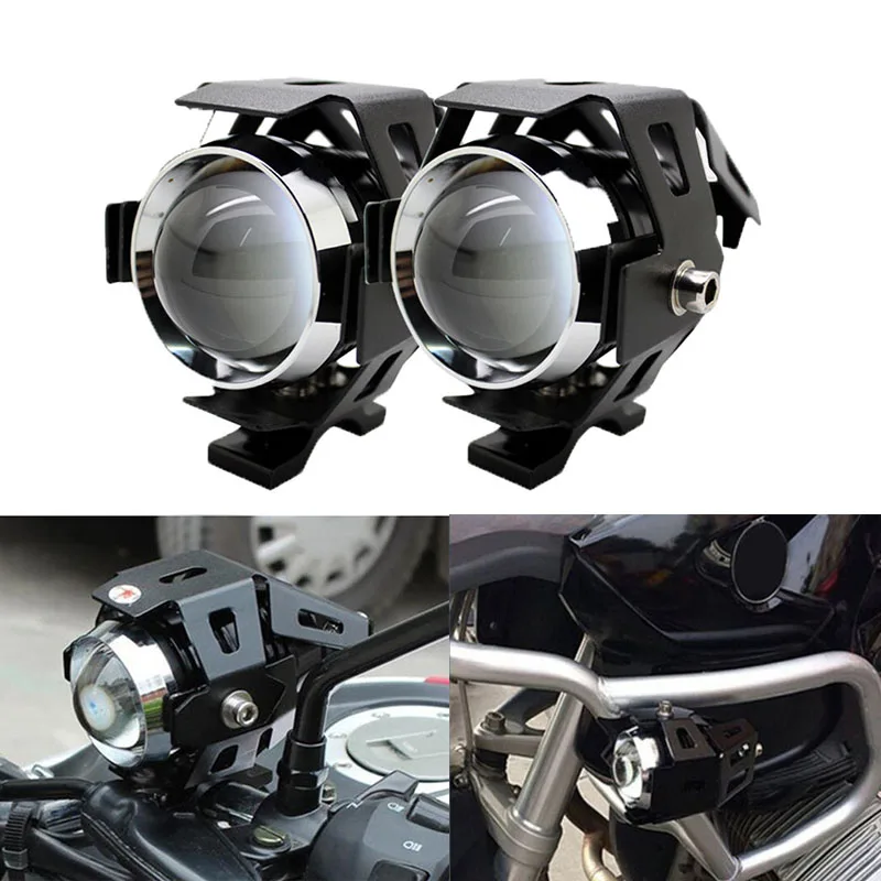 Motorcycle-Headlights-U5-led-moto-light-DRL-Headlamp-Spotlights-FOR ...