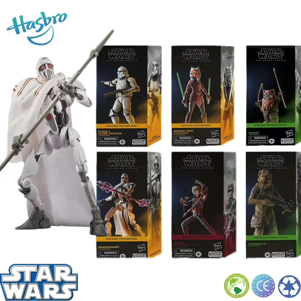 Hasbro-Star-Wars-Magnaguard-Ahsoka-Tano-Omega-Chewbacca-Wicket-klon ...