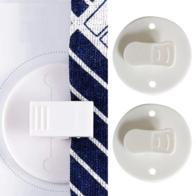 1-4Pcs-Shower-Windproof-Curtain-Clips-No-Punch-Splash-Guard-Self ...