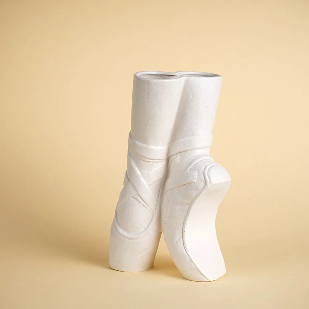 CAPIRON-Elegant-Ceramic-Shoe-Vase-Chic-Ballerina-Dancer-Nordic-Modern ...