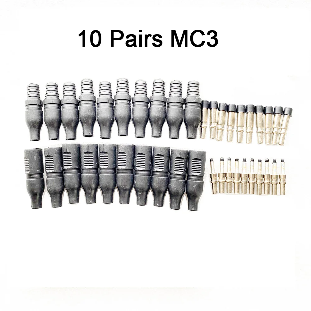 Mc3 Connector Solar | Solar Pv Connector - 10pair Mc3 Male Female Wire Connector Ip67 - Aliexpress
