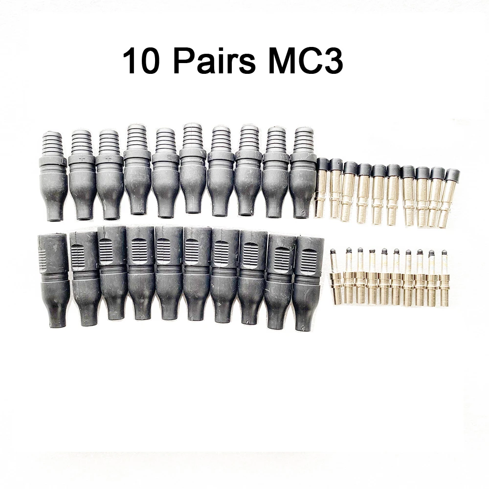 Mc3 Connector Solar | Solar Pv Connector - 10pair Mc3 Male Female Wire ...