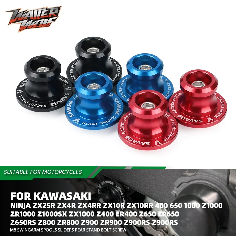 Swingarm Spools Slider Stand Screws For Kawasaki Ninja ZX25R/SE ZX25RR ...