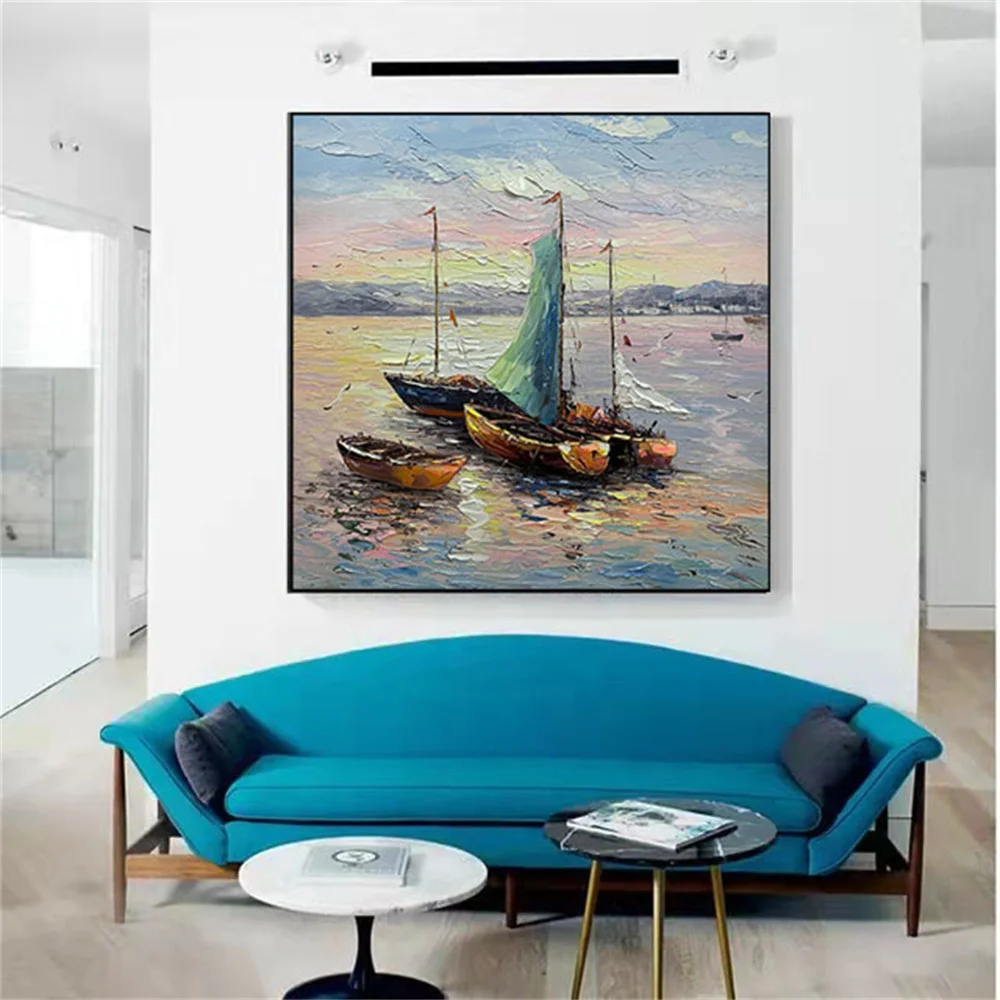 Abstract Boat Painting