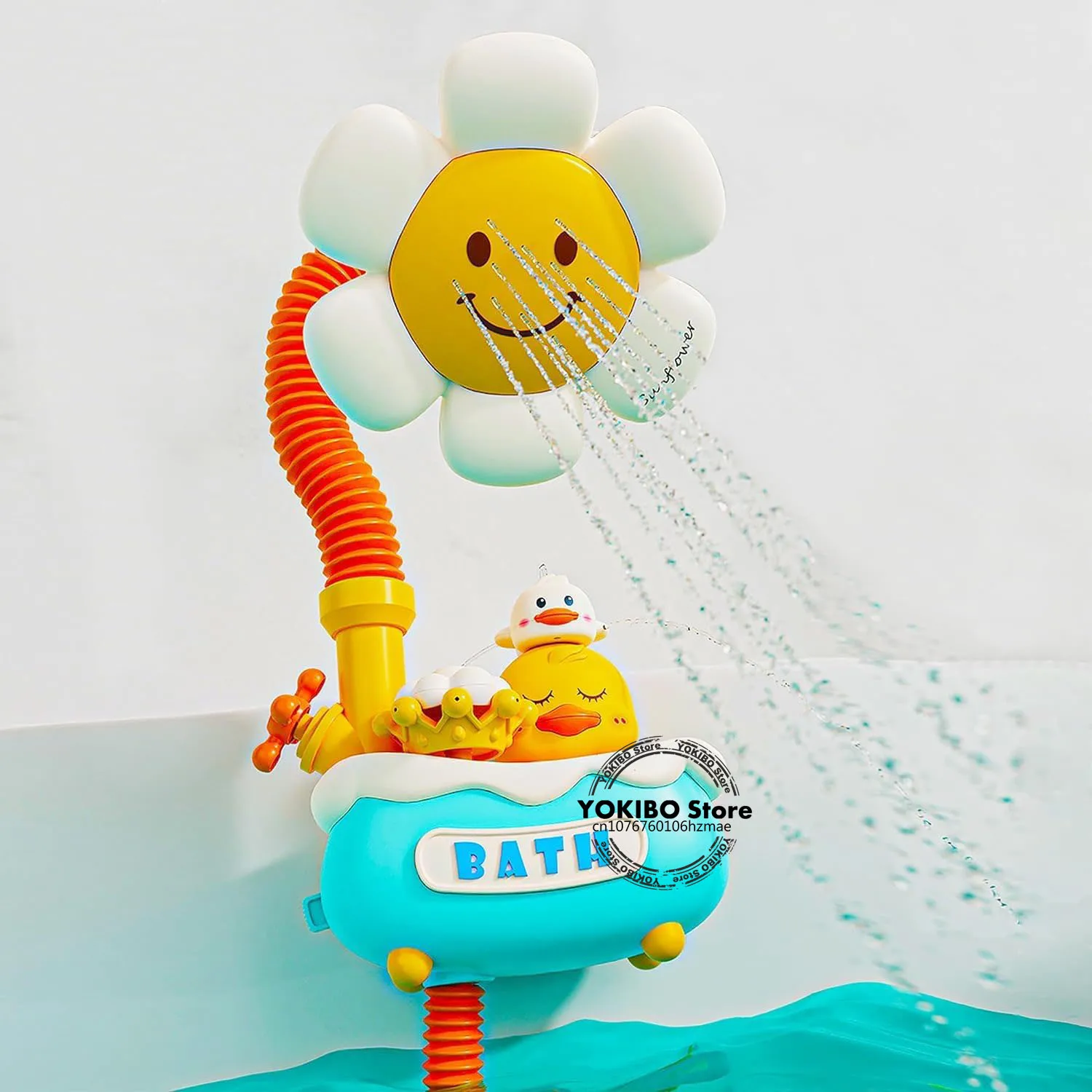 Bath-Toys-for-Kids-Electric-Flower-Sucker-BaBy-Bath-Toys-Spray-Water ...