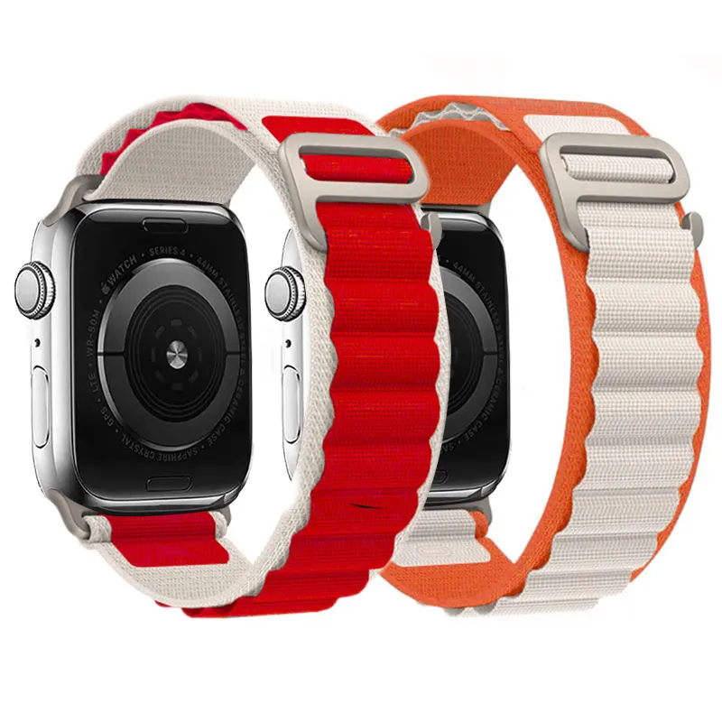 Alpine Loop Nylon Band For Apple Watch Ultra Strap 49mm 44mm 40mm 45mm ...